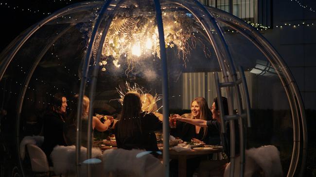 Exclusive Winter Chalet Six-Course Dining Dome Experience for Two with ...