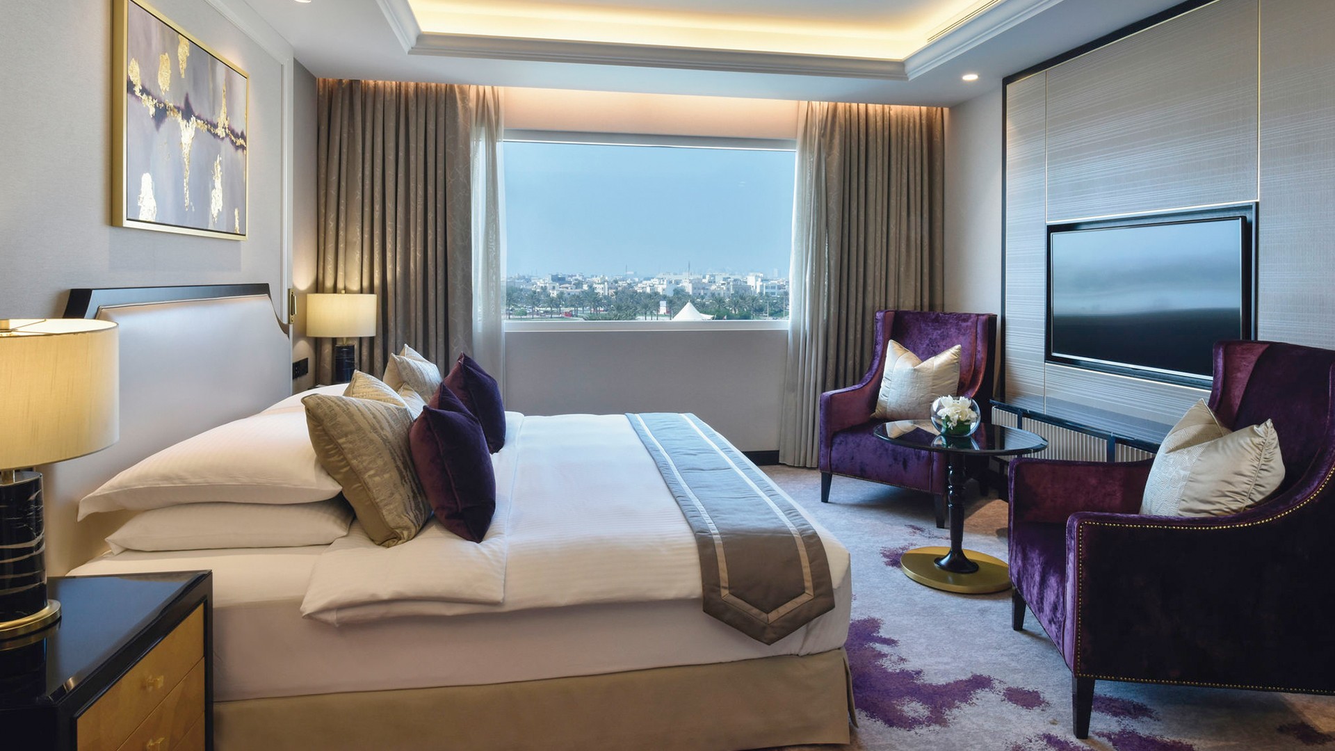 Arabian Opulence in Bahrain with Lagoon Views, Onsite Dining, Infinity Pool & Spa, Muharraq Town ...