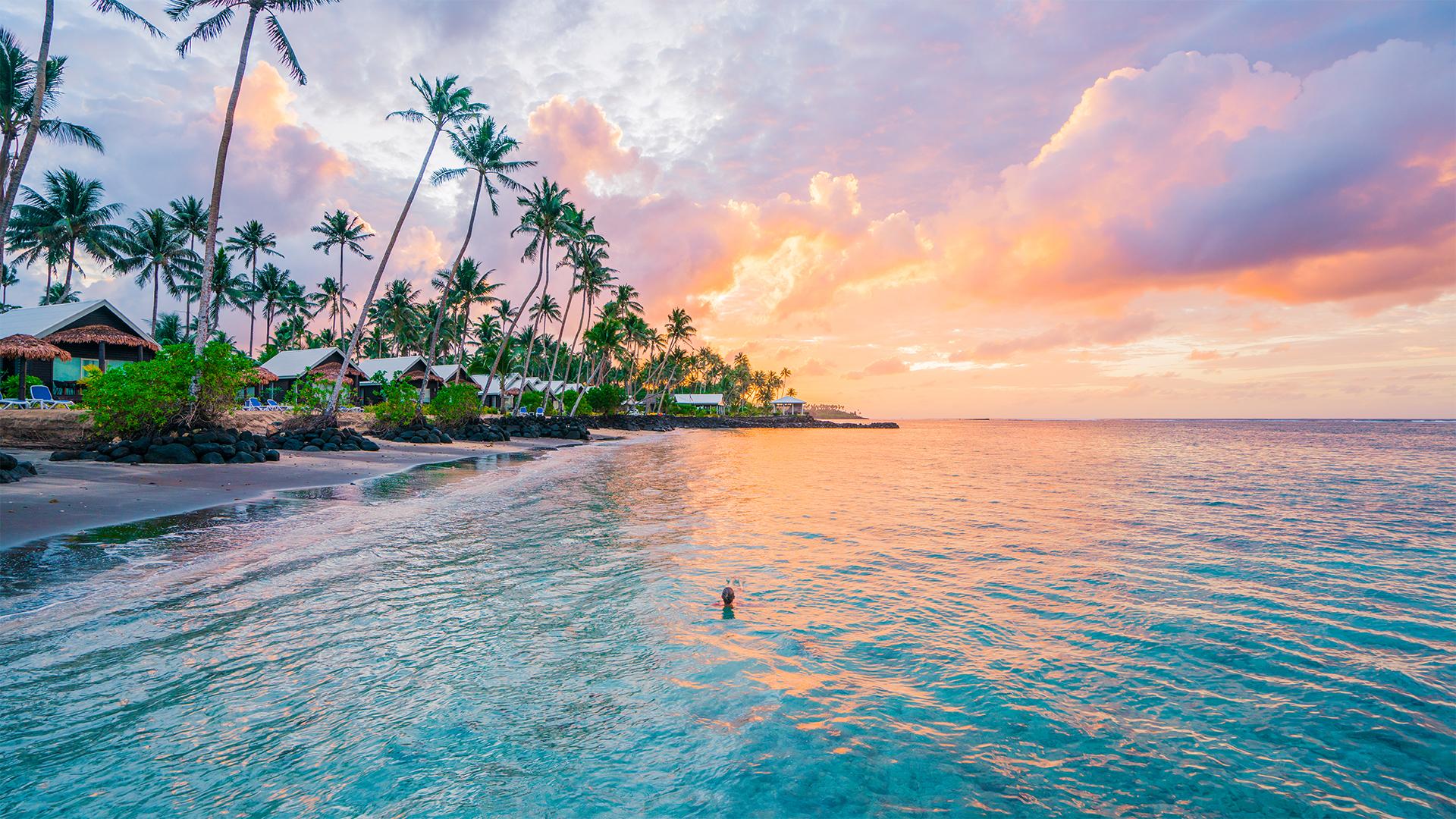 Beachfront Tranquility in Samoa with Nightly Cocktails, Samoa, Polynesia