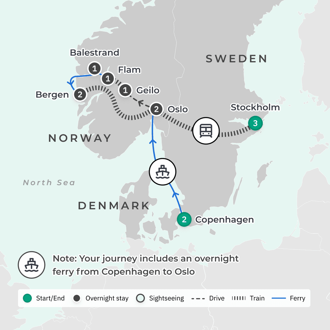 Deluxe 14-Day Scandinavia Capitals & Fjords Discovery with Copenhagen ...