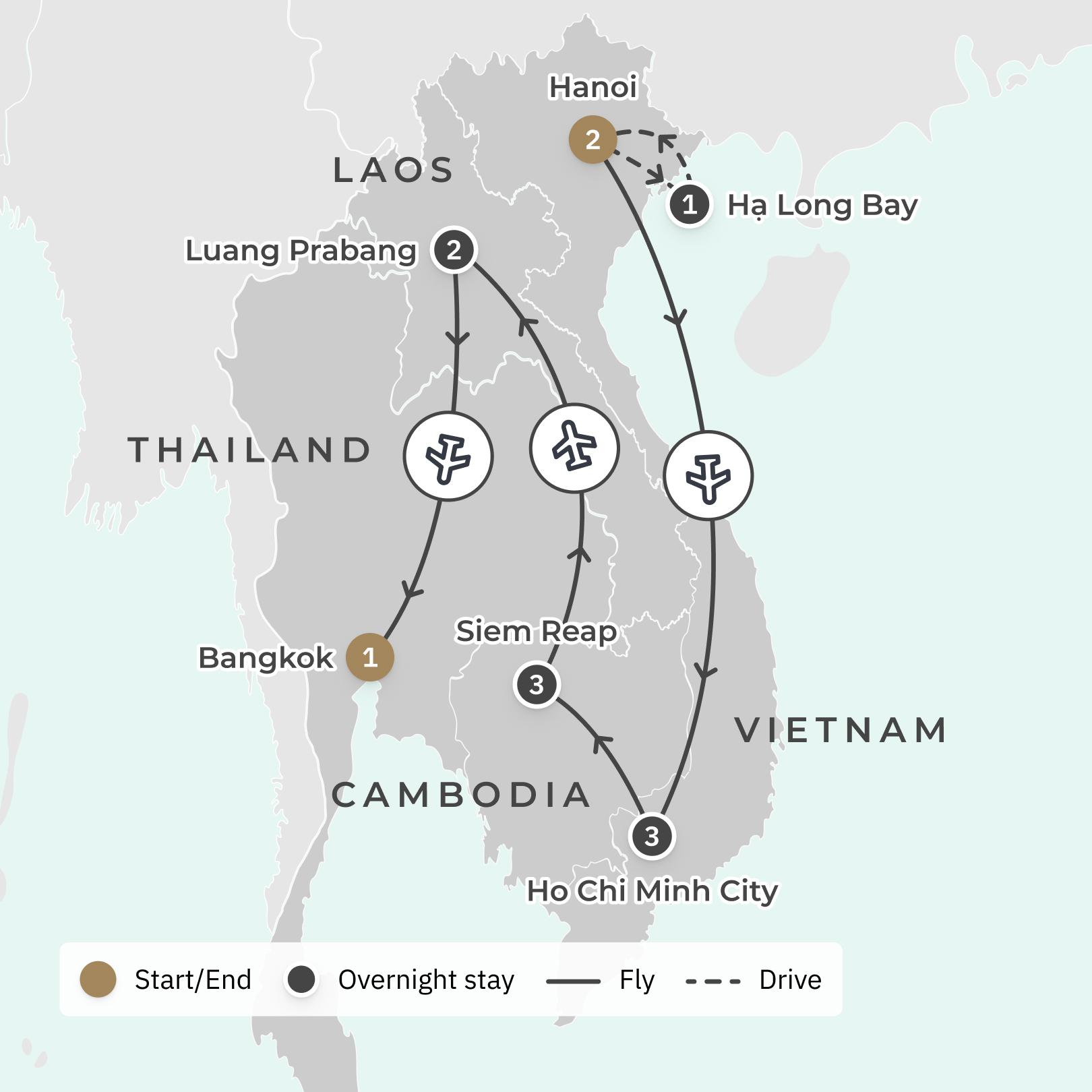 Southeast Asia Ultra-Lux Tour with Overnight Ha Long Bay Cruise, Angkor ...