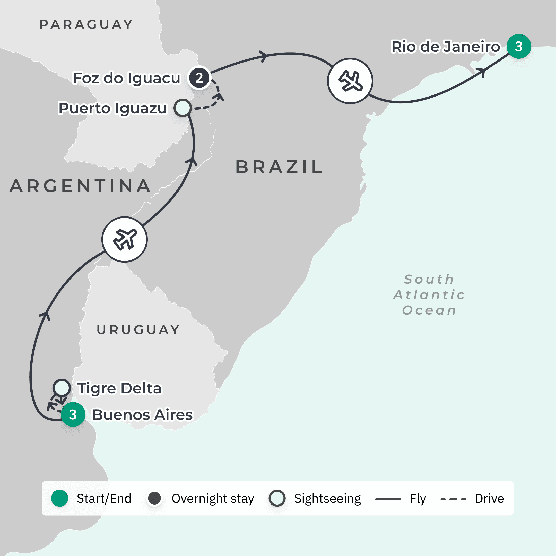 Argentina & Brazil Discovery with Iguazu Falls Cruise & Tango Dinner ...