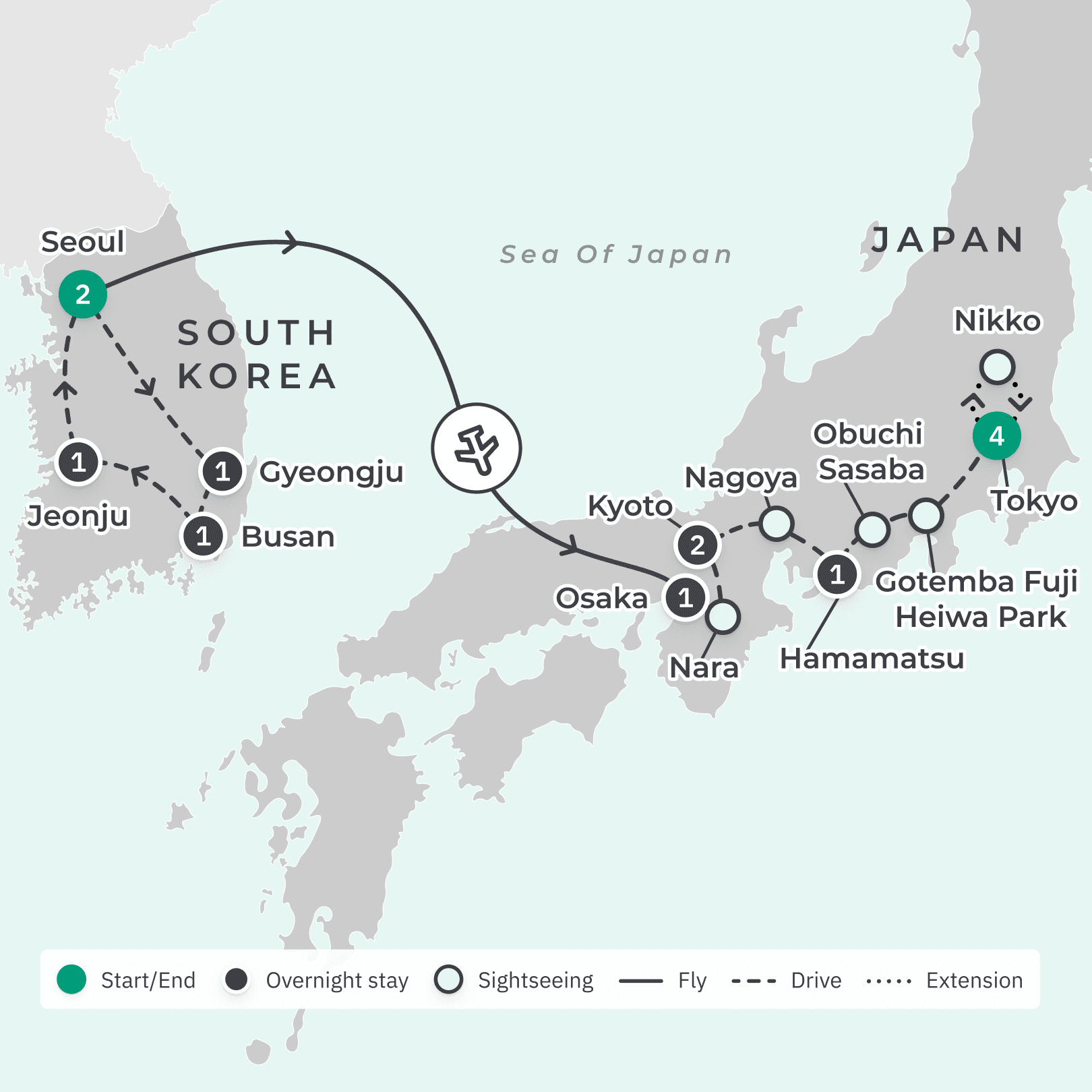 Nikko Extension with Full-Day Tour + South Korea & Japan Discovery with ...