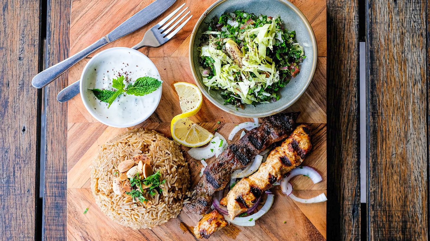 Sydney: Authentic Lebanese Mixed Plate Dining Feasts for Two in Granville